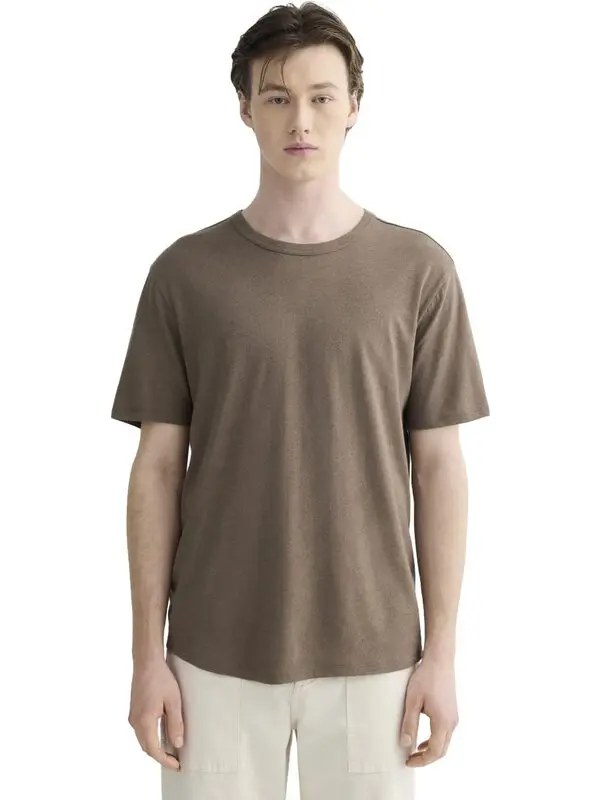 Everlane Cotton Linen Tshirt - Deep Taupe