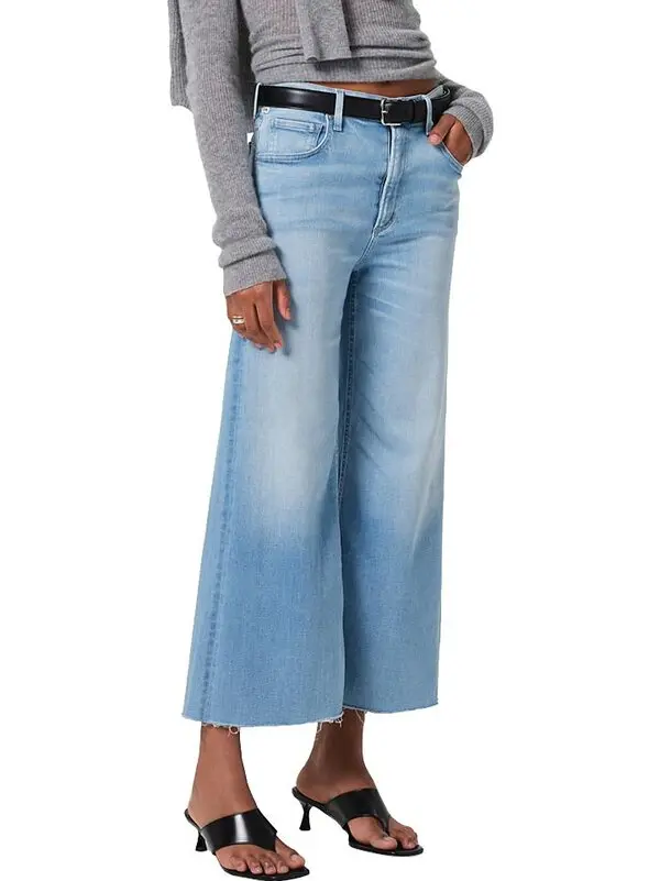 Citizens Of Humanity Lyra High-rise Wide-leg Cropped Jeans - Belmont