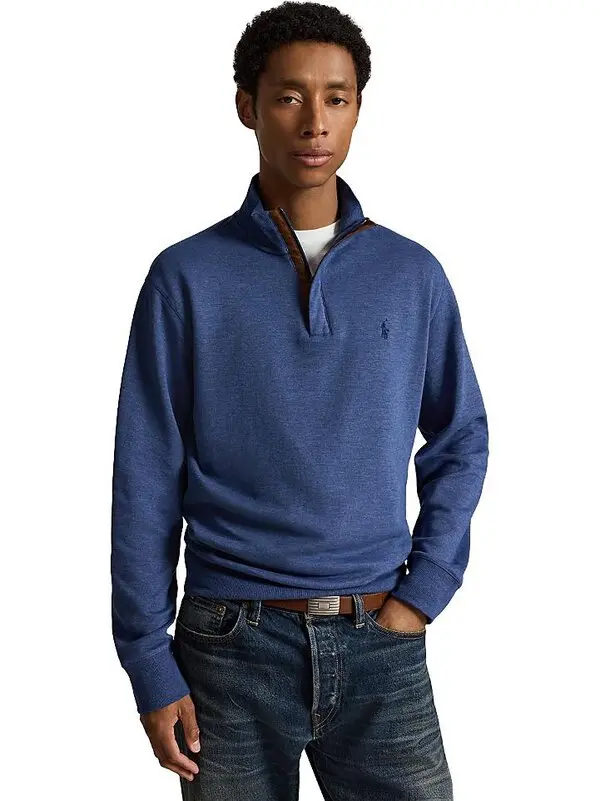 Polo Ralph Lauren Long Sleeve Quarter Zip Pullover - Blue