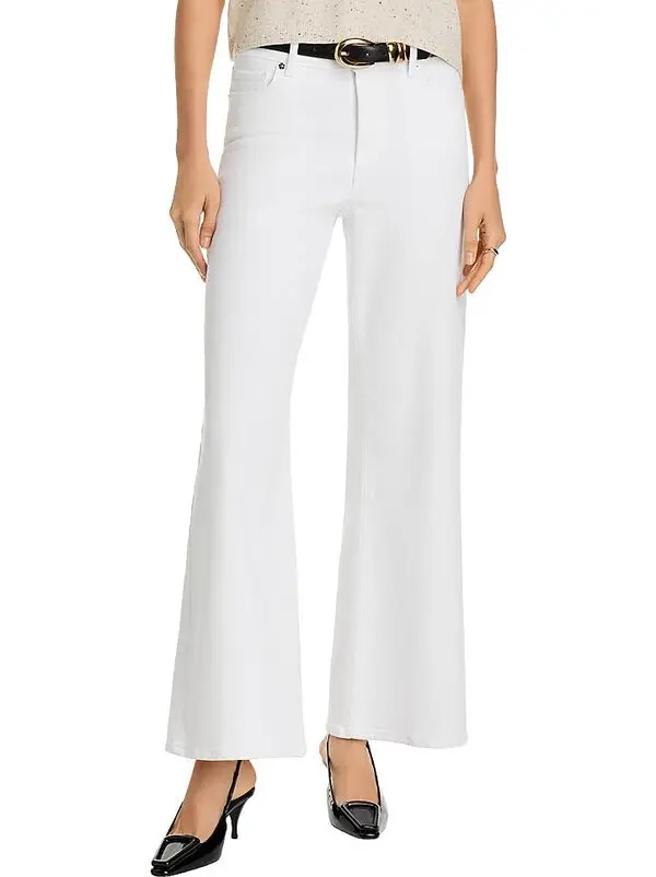 FRAME Le Slim Palazzo High-rise Wide-leg Jeans - White