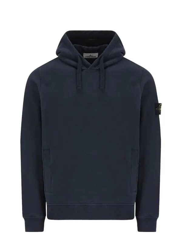 Stone Island Hooded Sweatshirt - Blue