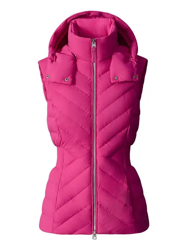 Mackage Hoshi Light Down Hooded Vest - Azalea