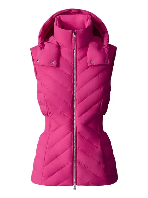 Mackage Hoshi Light Down Hooded Vest - Azalea