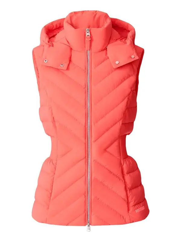 Mackage Hoshi Light Down Hooded Vest - Papaya