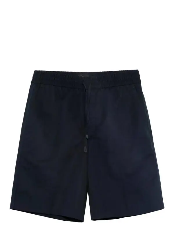 Brioni Slub-texture Shorts - Blue