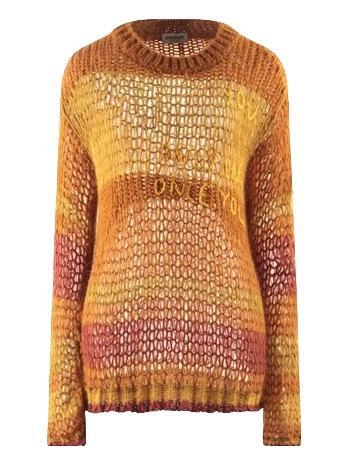 DONDUP Multicolor Patterned Sweater - Mustard