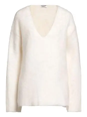 DONDUP Knitted V-neck Sweater - White