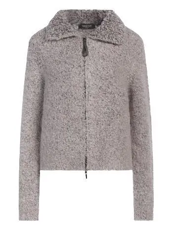 Fabiana Filippi Taupe Bouclé Knit Cardigan - Grey