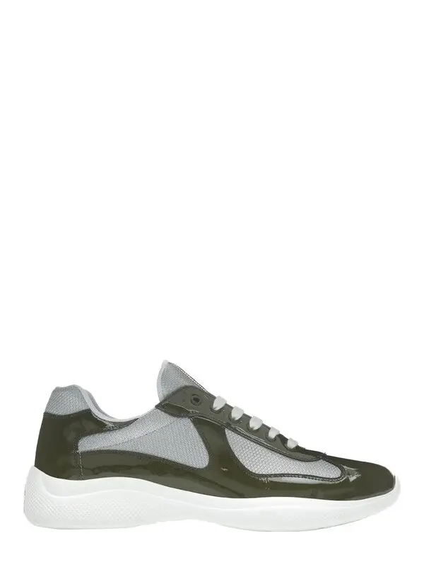 Prada America's Cup Sneakers - Loden Green/silver
