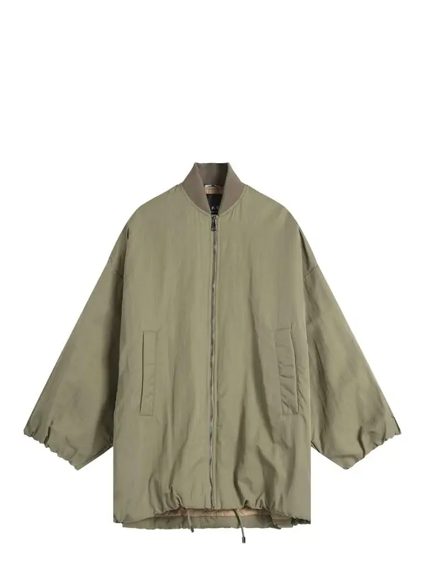 WEEKEND BY MAX MARA Albero Longline Bomber Jacket - Sage Green