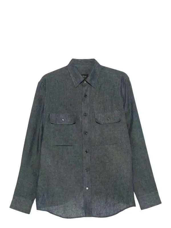 Brioni Linen Shirt - Blue