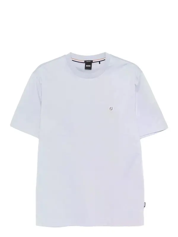 BOSS Double B-monogram Cotton T-shirt - Blue