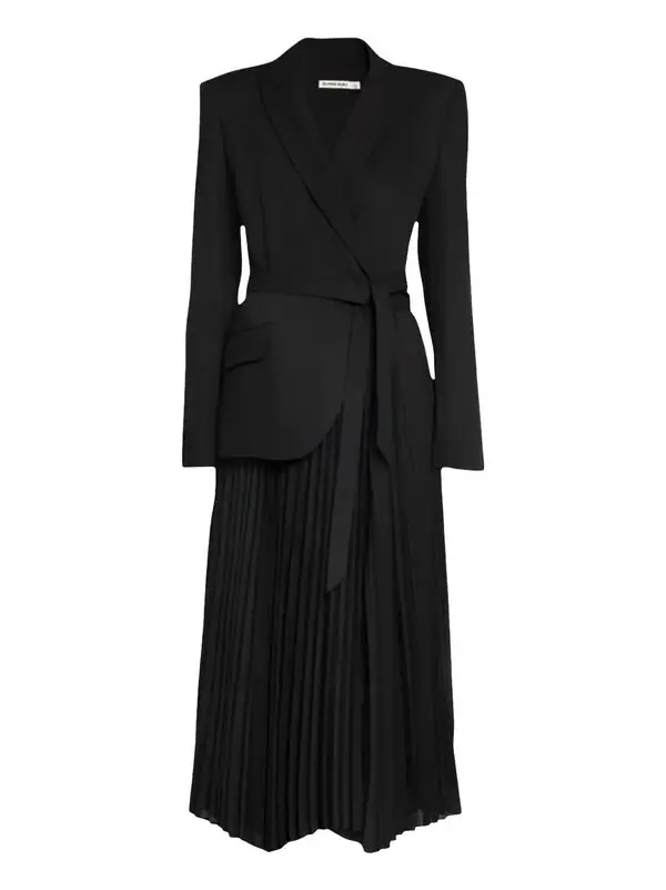 Simkhai Ambretta Dress With Pleated Skirt - Black