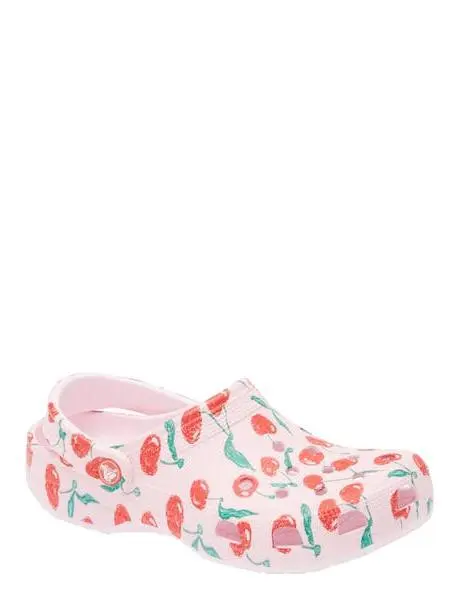 CROCS Printed Clogs - Pink Milk