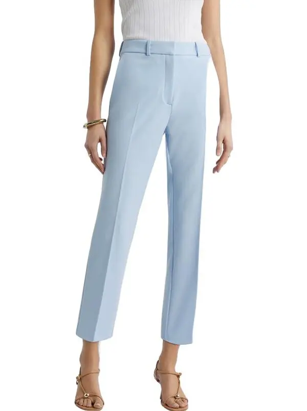 Nordstrom The Lena Slim Cropped Trousers - Blue Floaty