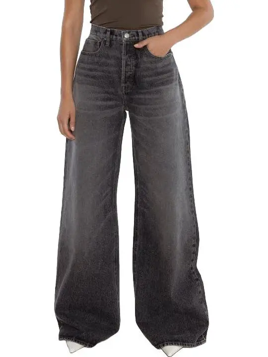 RUDES DENIM The Phoenix Wide-leg Jean - Surfers Grey