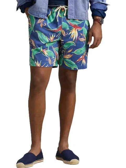 Ralph Lauren Tropical Terry Shorts - Brds Of Prdise Flral