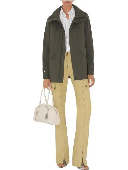 Burberry Stretch Wool Field Jacket - Moss Melange