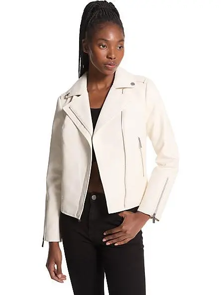 Michael Kors Moto Jacket - White