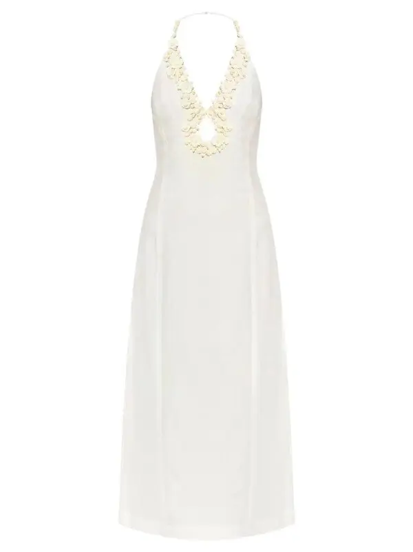 Cult Gaia Lena Halterneck Dress - White
