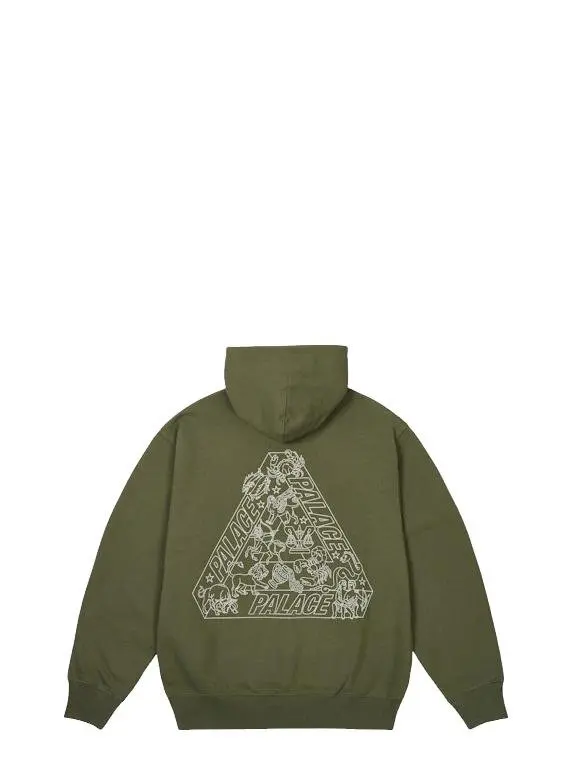 PALACE Zodiac Tri-ferg Hood - The Deep Green