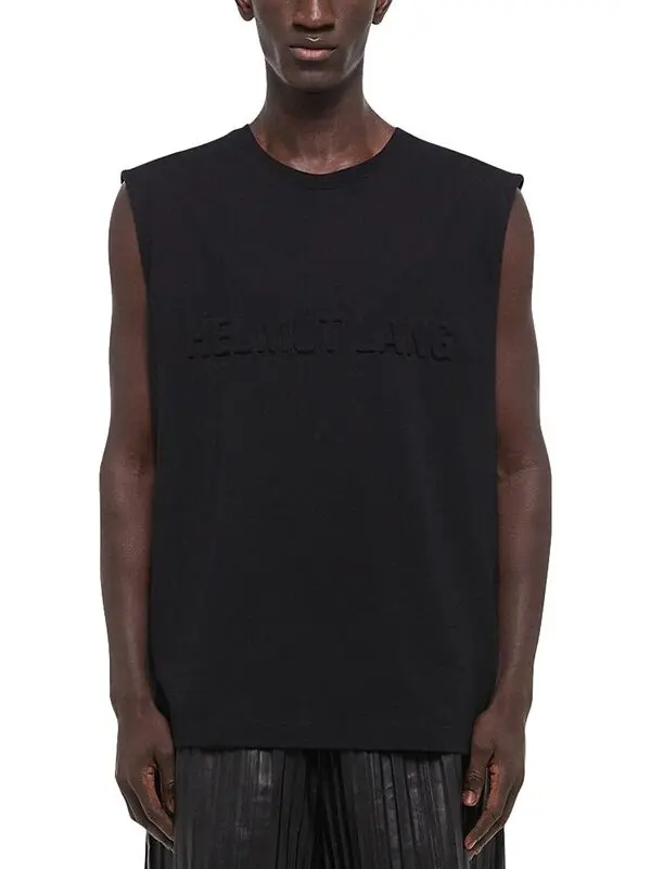 Helmut Lang Embossed Tank - Black