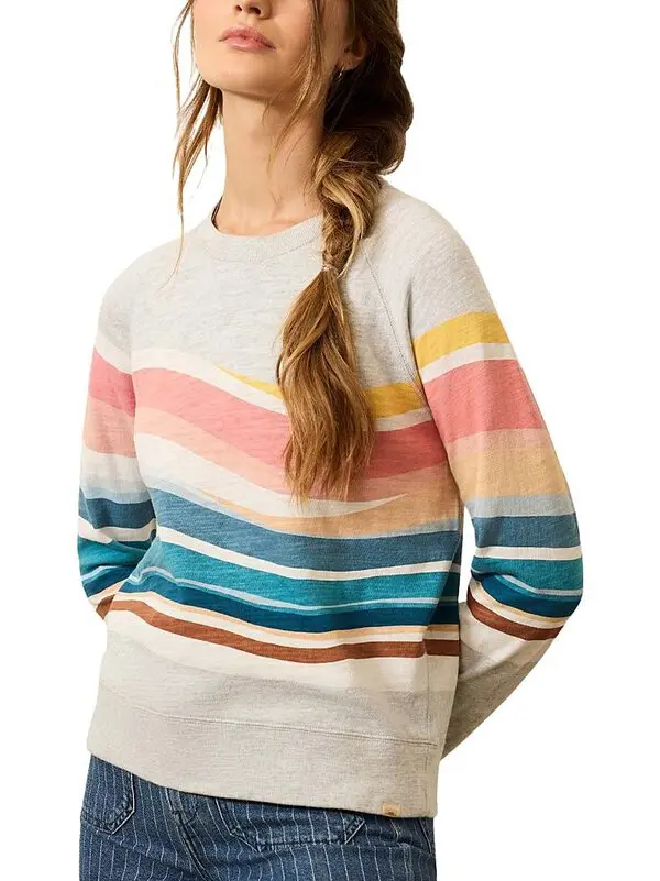 Faherty Brand Sunwashed Slub Sweatshirt - Soleil Waves