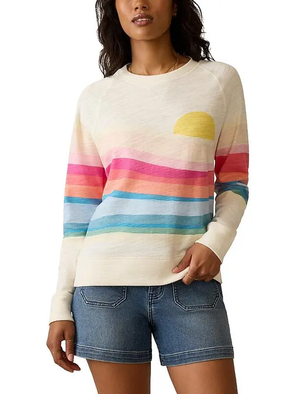 Faherty Brand Sunwashed Slub Sweatshirt - Sun Spritz
