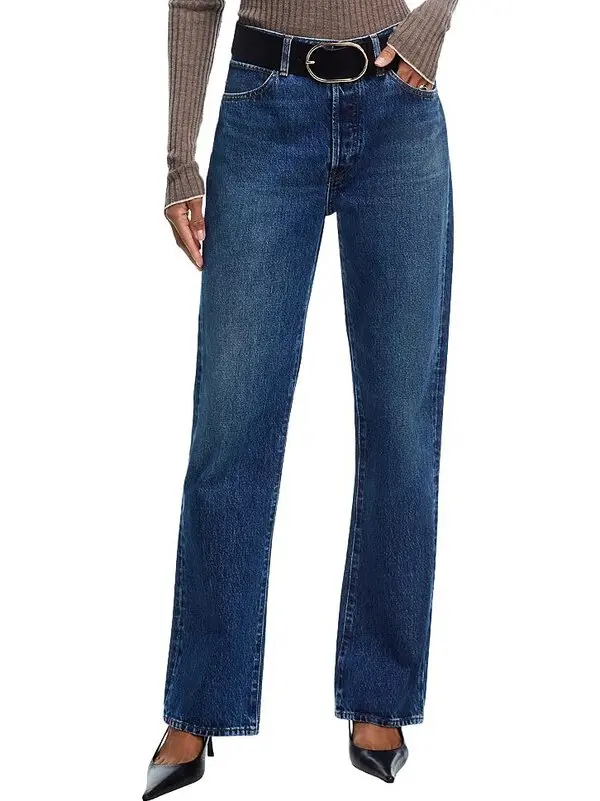FRAME The Vertical High-rise Straight Jeans - Logic