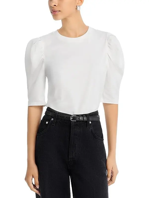 FRAME The Drape Tee - White