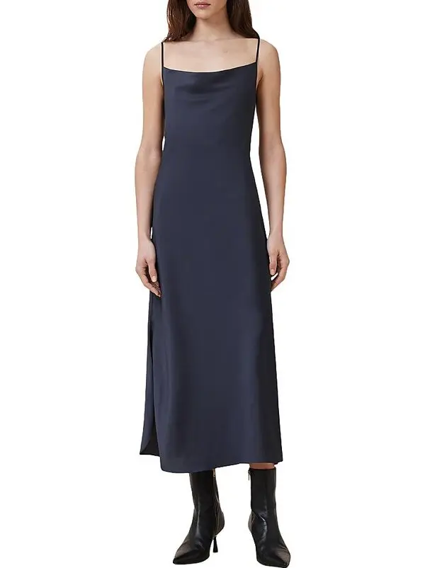 ALLSAINTS Hadley Slip Midi Dress - Blueberry
