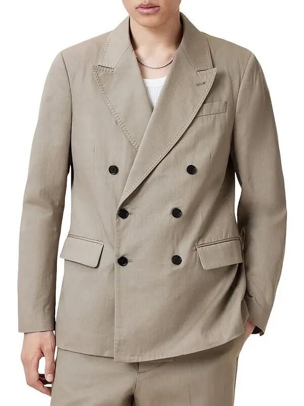 ALLSAINTS Newton Relaxed-fit Blazer - Stone Grey