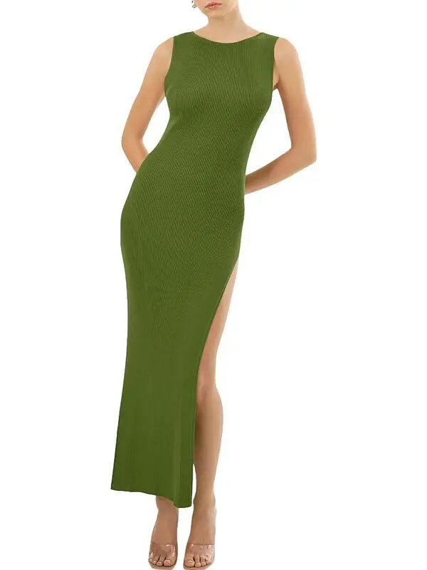 LAMARQUE Giovanna Knit Maxi Dress - Fern
