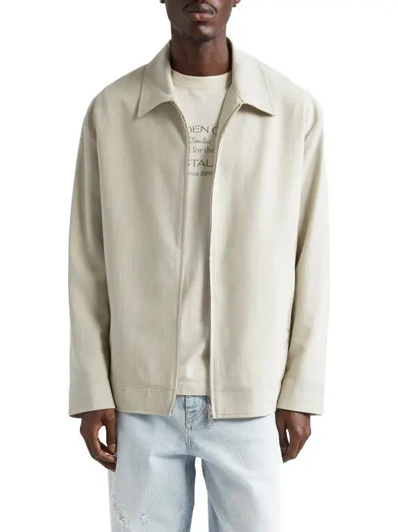 Golden Goose Journey Wool & Cotton Coach's Jacket - Pelican