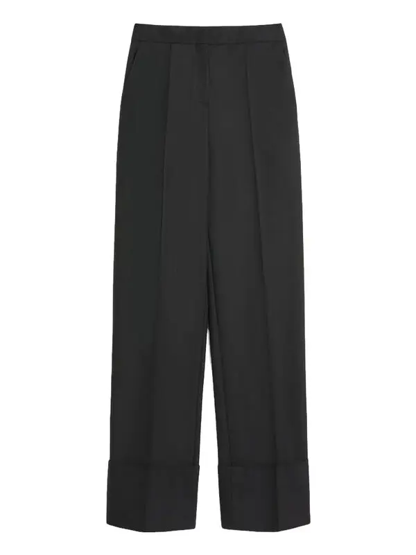 Valentino Garavani Floral Print Trousers - Black