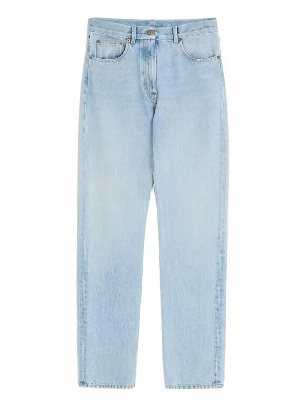 Valentino Garavani Floral Print Trousers - Denim