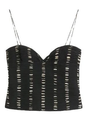 Valentino Garavani Chiffon Top With Plusdepois Print And Bow Detail - Black/birch