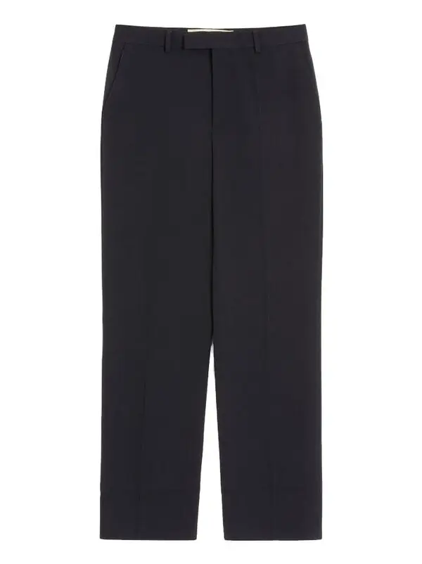 Valentino Garavani Wool Gabardine Trousers - Navy