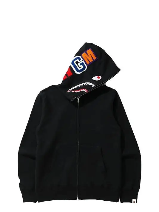 BAPE Shark Full Zip Hoodie - Black
