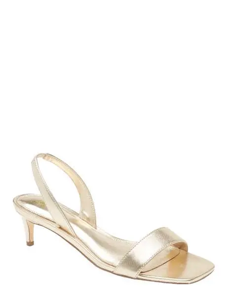 Lilly Pulitzer® Cary Slingback Kitten Heel Sandal - Gold Metallic
