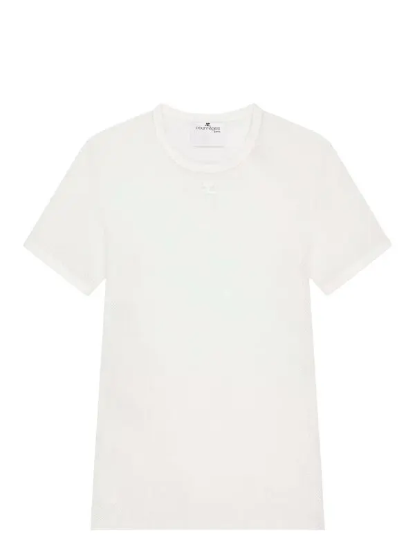 COURREGES Mesh T-shirt - White