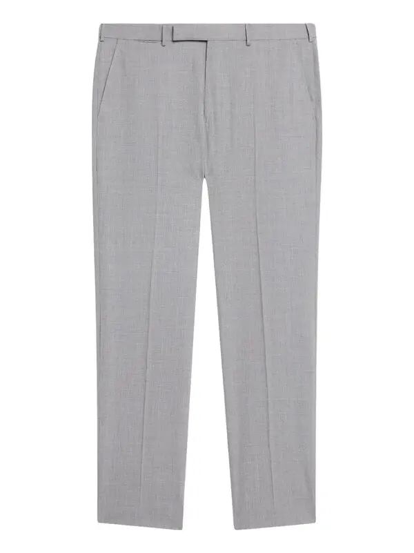 Zegna High Performance Flat-front Trousers - Light Gray