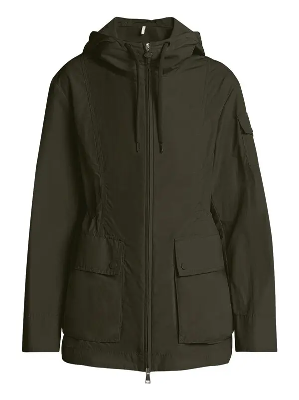 Moncler Leandro Short Hooded Parka - Green
