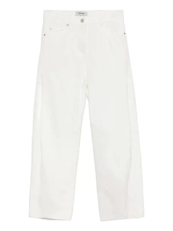 SYSTEM Curved-fit Jeans - White