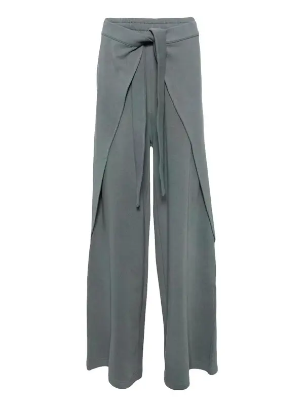 QASIMI Tied-waist Track Pants - Grey