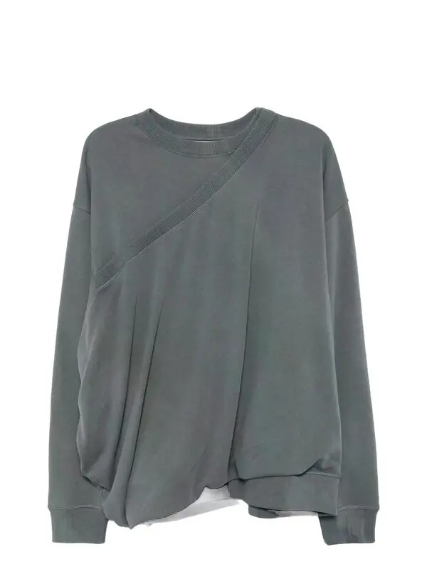 QASIMI Draped Sweatshirt - Grey