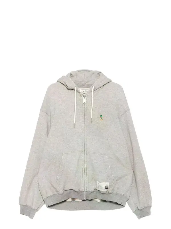 Mihara Yasuhiro Cap Combined Hoodie - Grey