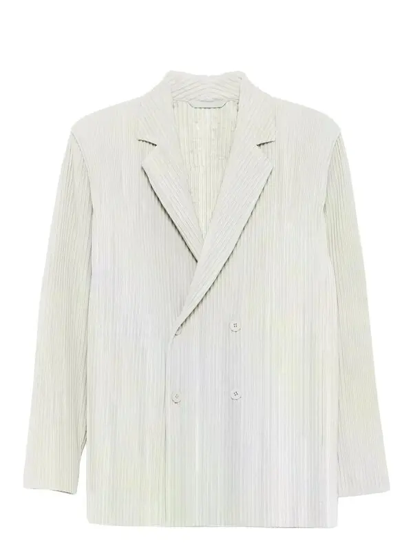 Issey Miyake Pleated Blazer - Green