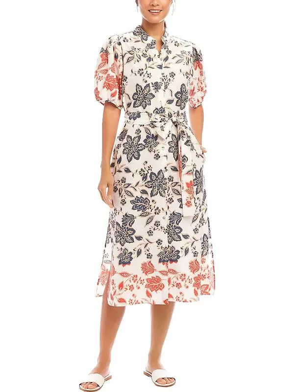 Karen Kane Puff Sleeve Shirtdress - Print