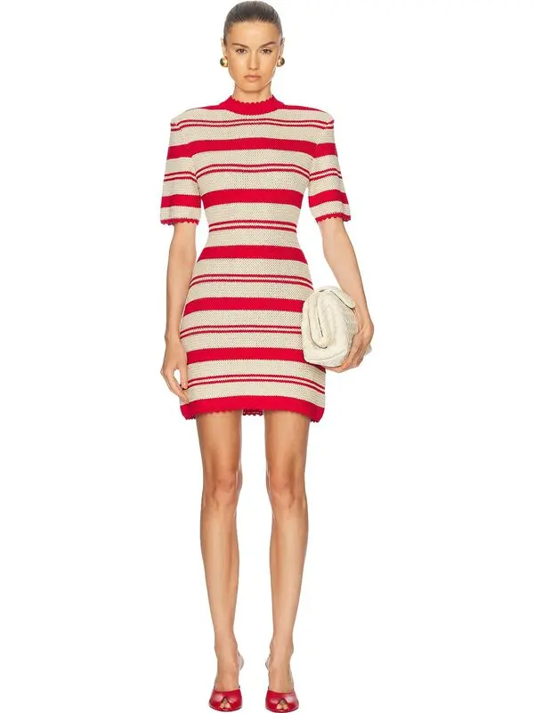 AKNVAS Aidan Knit Mini Dress - Anemone